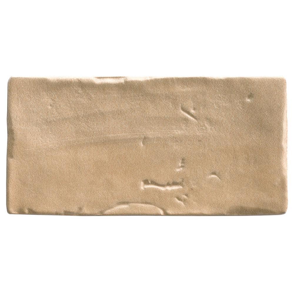 Ivy Hill Tile Tripoli Taupe 3.93 in. x 0.35 in. Matte Terracotta Look ...