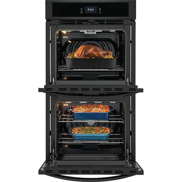 Frigidaire 27 Double Electric Wall Oven with Fan Convection Black