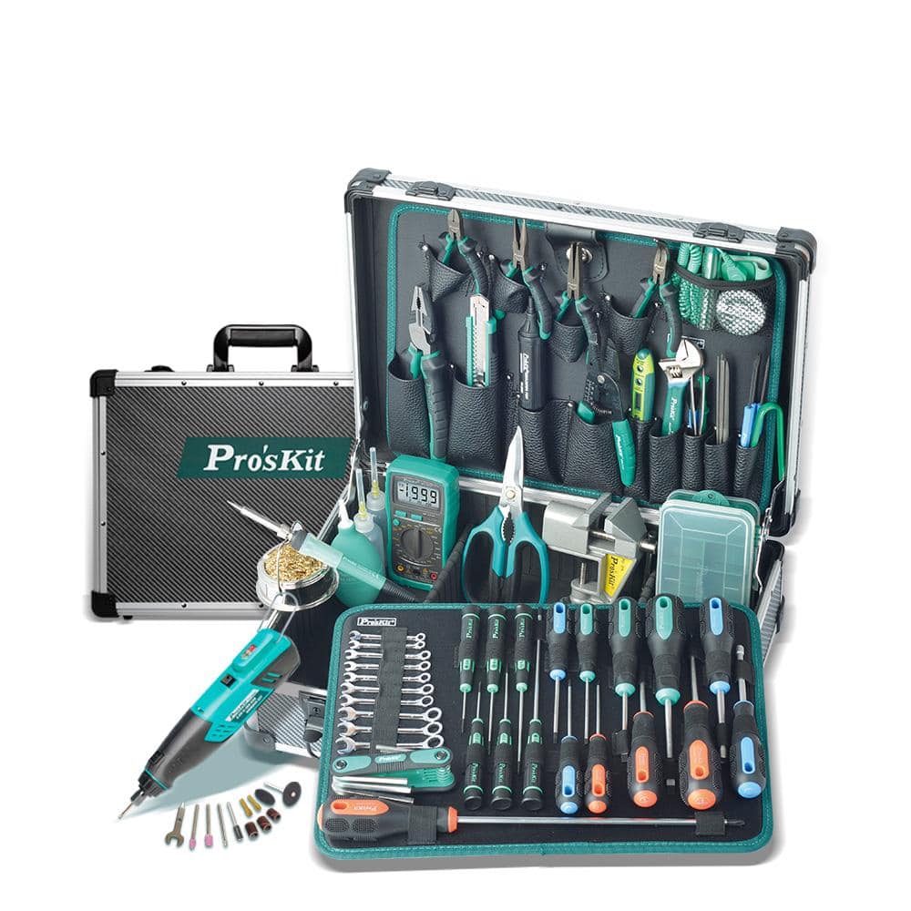 Pro'sKit Professional Electronics Tool Set (80-Piece) PK-1900NA - The ...
