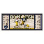 FANMATS NCAA Notre Dame 30 in. x 72 in. Indoor Ticket Runner Rug 23145 ...