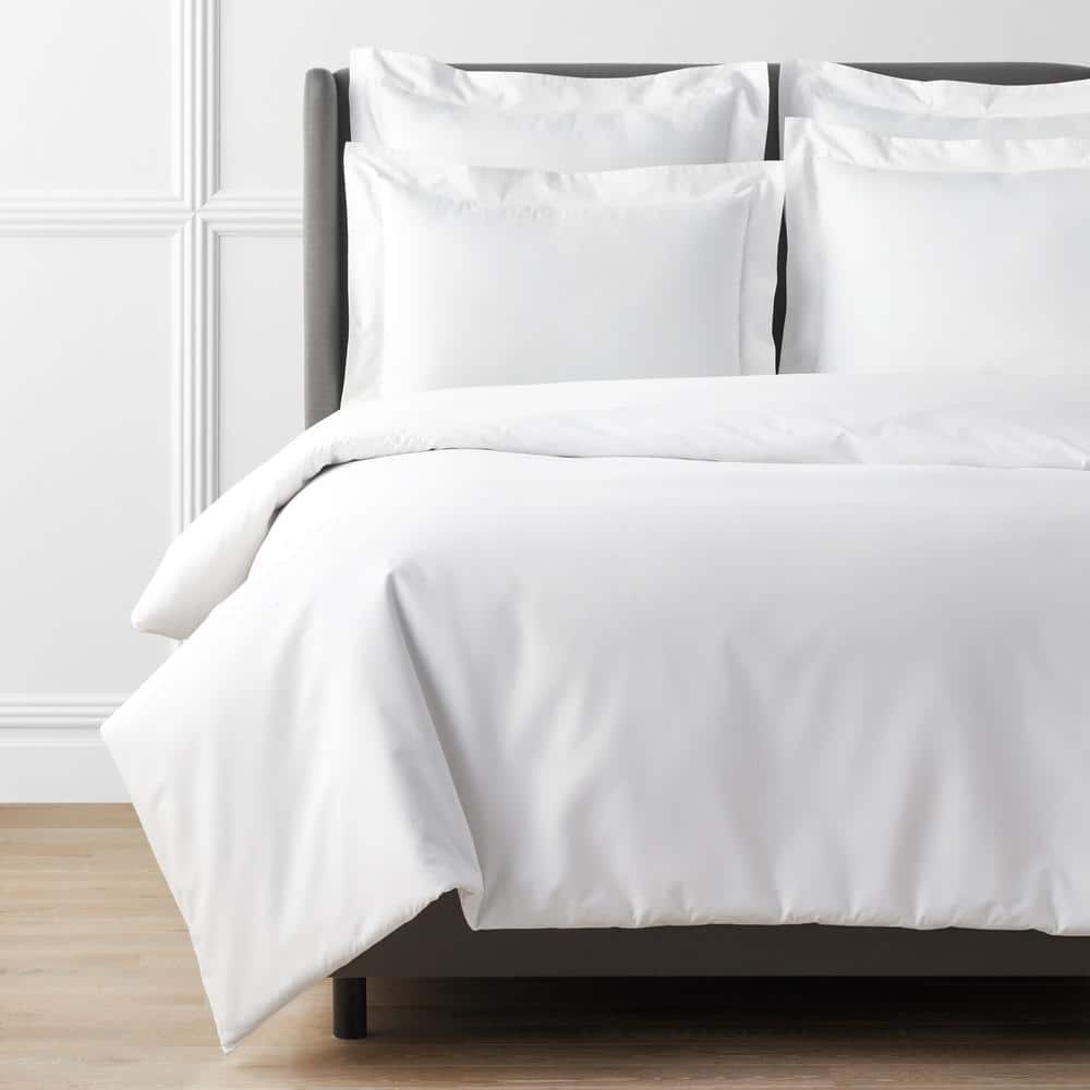 The Company Store Legends Hotel White Solid Supima Cotton Percale Full ...
