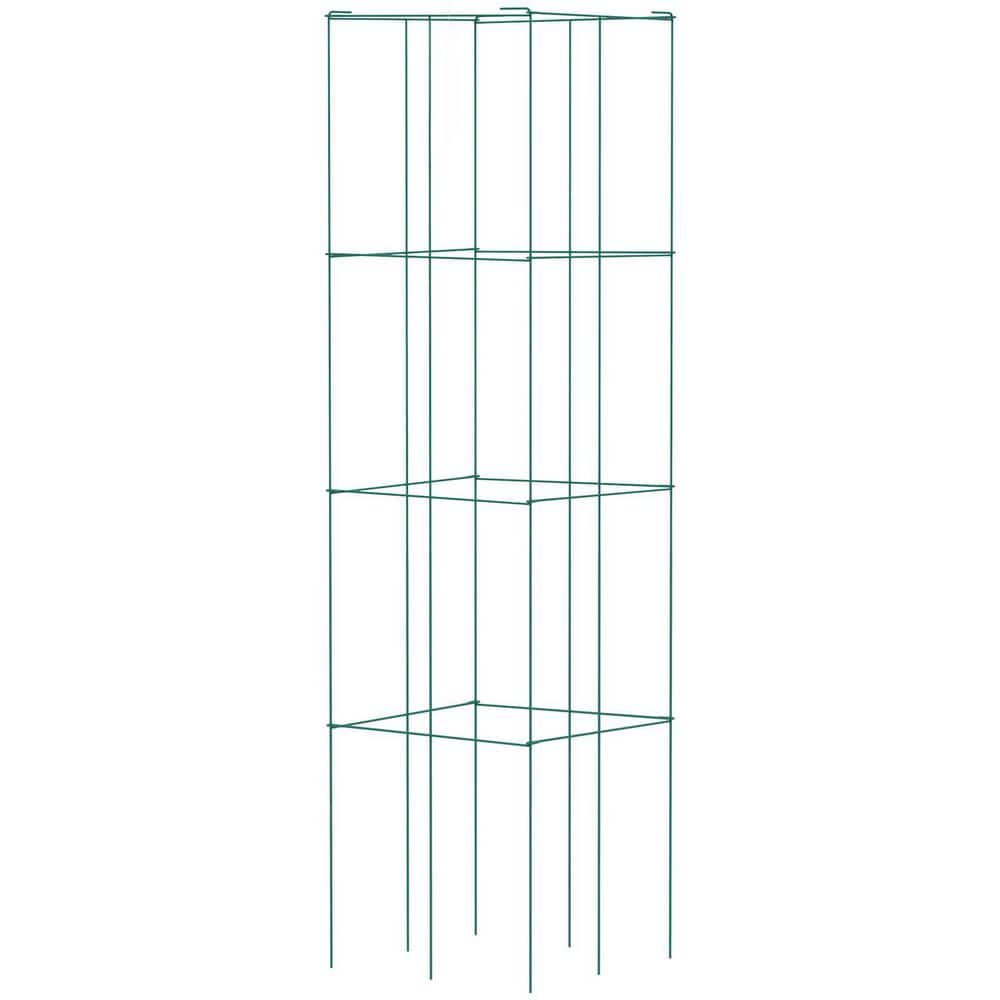 SVOPES 11.8 in.x 11.8 in. x 46.1 in.Tomato Cages, 10-Pack Square Plant ...