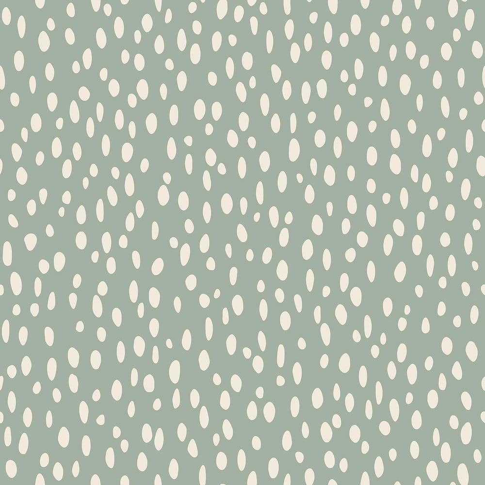 Chesapeake Blue Willa Dots Matte Paper Non-Pasted Wallpaper Roll 4060 ...