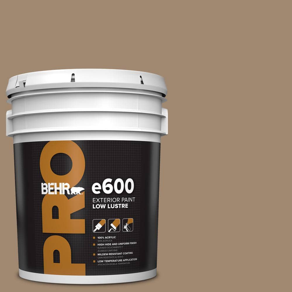 BEHR PRO 5 gal. #700D-5 Toffee Crunch Low Luster Exterior Paint PR62305 ...