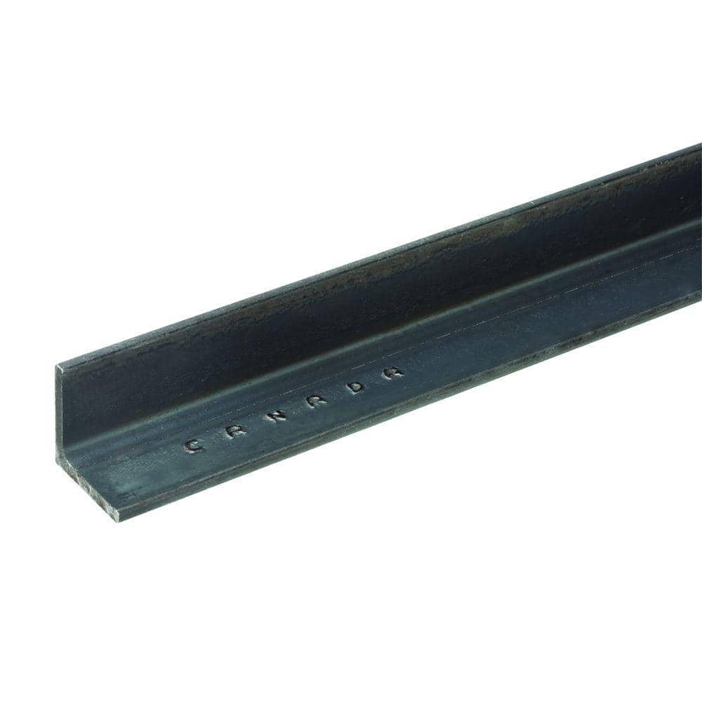 Everbilt 2 in. x 3 ft. - 3/16 in. Thick Plain Steel Angle 0822 - The ...