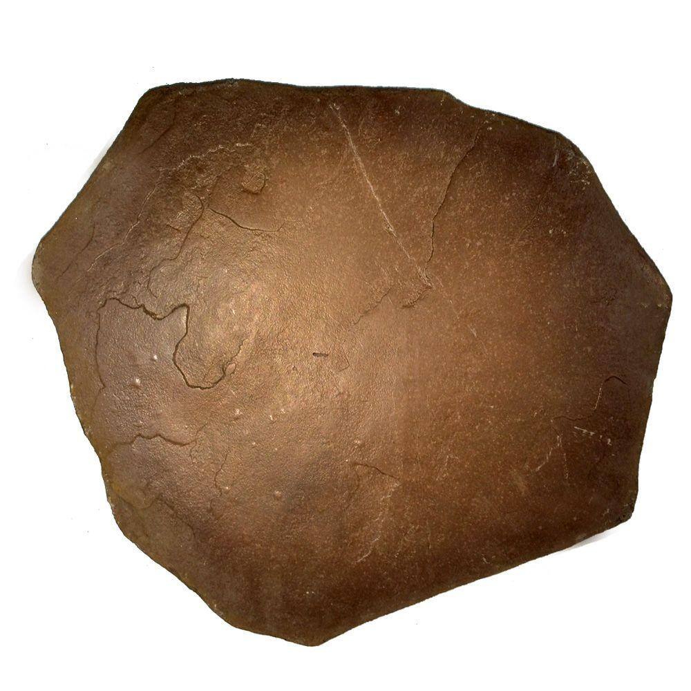 13 in. x 13 in. x 1.5 in. Irregular Flagstone Earth Concrete Step Stone ...