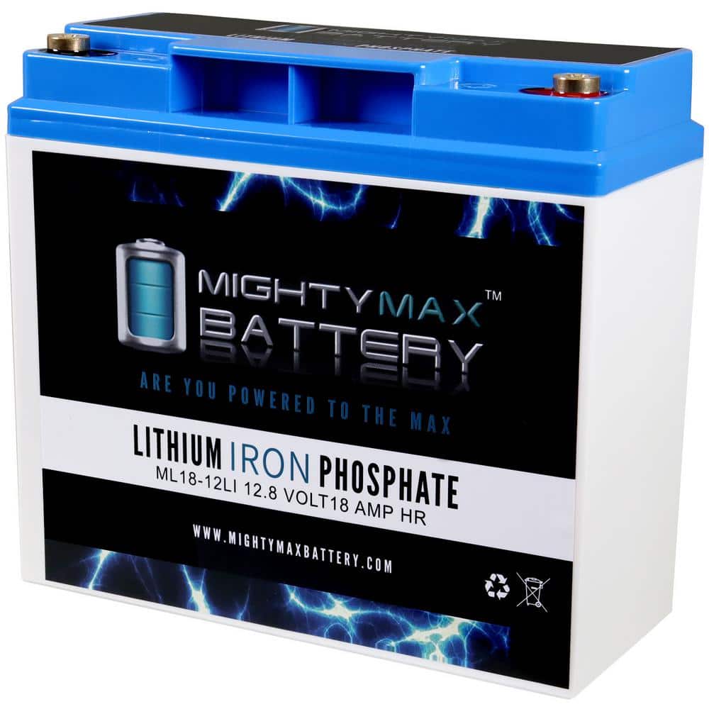 MIGHTY MAX BATTERY 12-Volt 18AH Lithium Replacement Battery for Golden LiteRider PTC GP162 ...