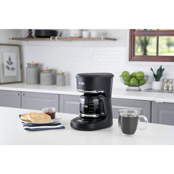 Mr. Coffee 5- Cup Coffee Maker, Black Finish, Drip Coffee Maker with ...
