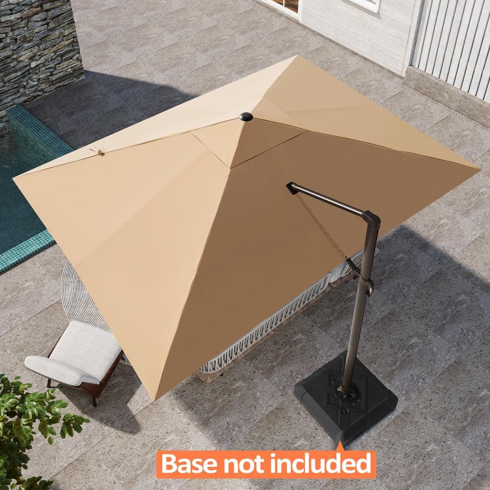 Pellebant 13 ft. x 10 ft. Rectangular Aluminum Heavy-Duty 360° Rotation ...