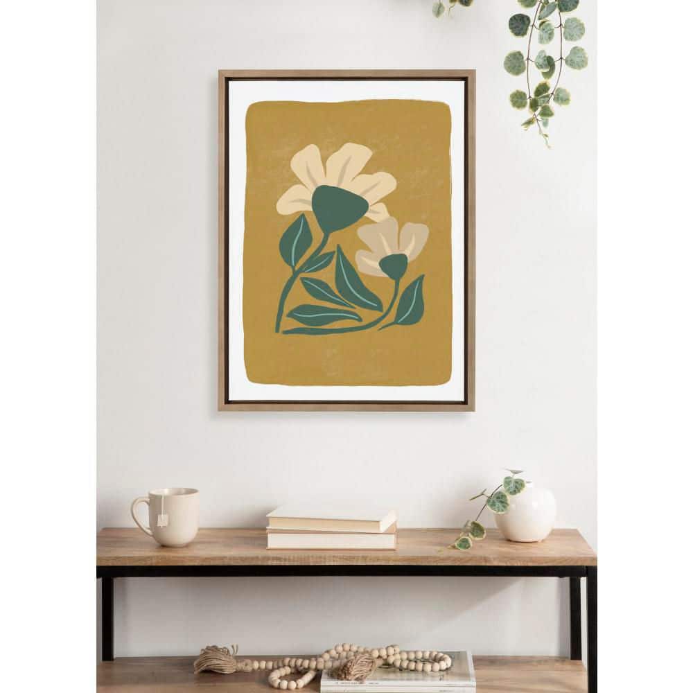 Kate and Laurel Sylvie "Happy Flowers" by Oris Eddu Gold Framed Art ...