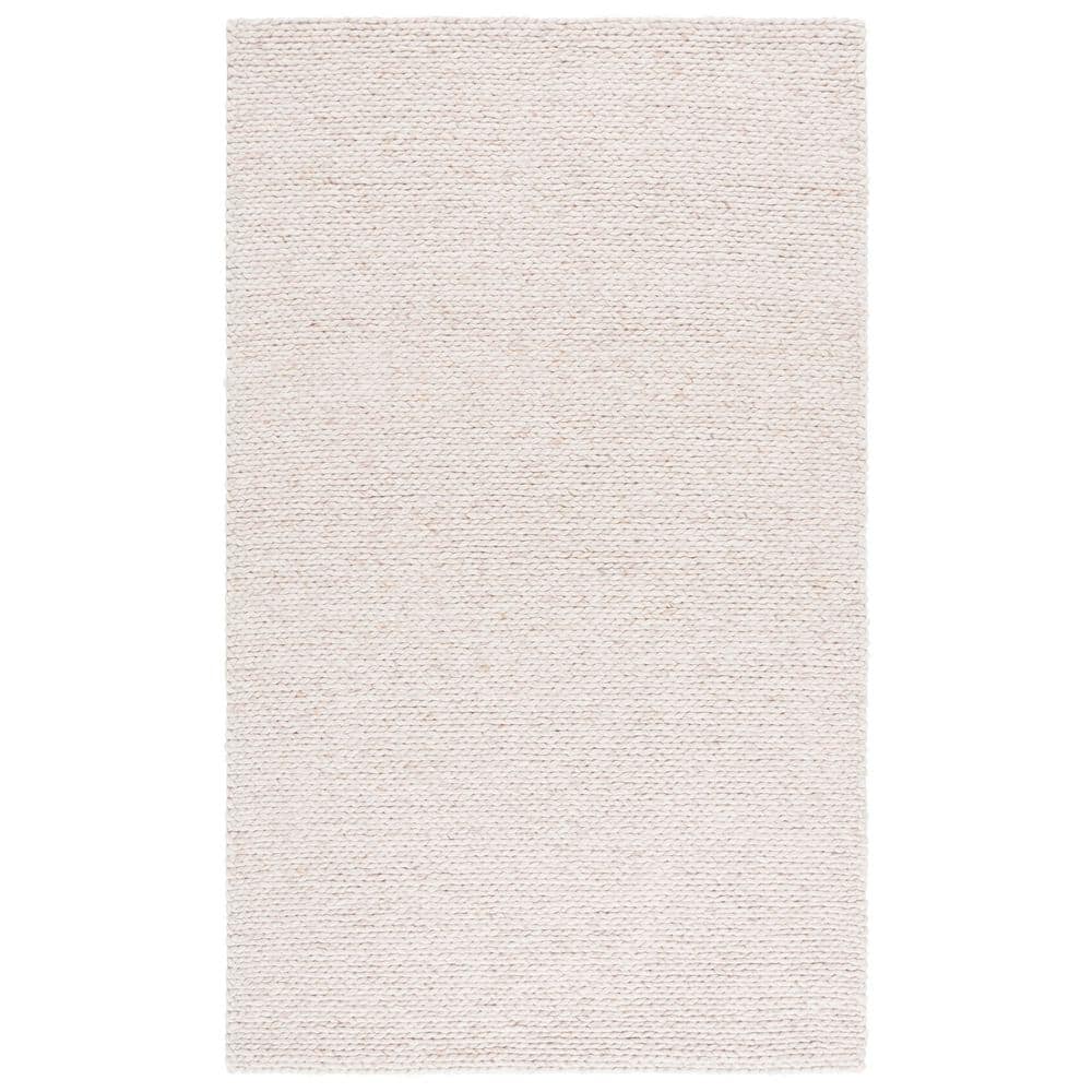 SAFAVIEH Natura 5 ft. x 8 ft. Light Beige Solid Marle Area Rug NAT254A ...