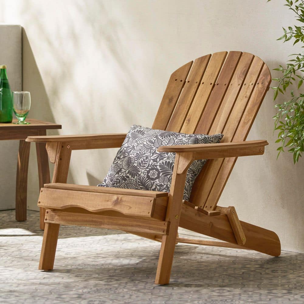 Adirondack Chair Outdoor Wood Accent Furniture Lounge Chairs, Foldable ...