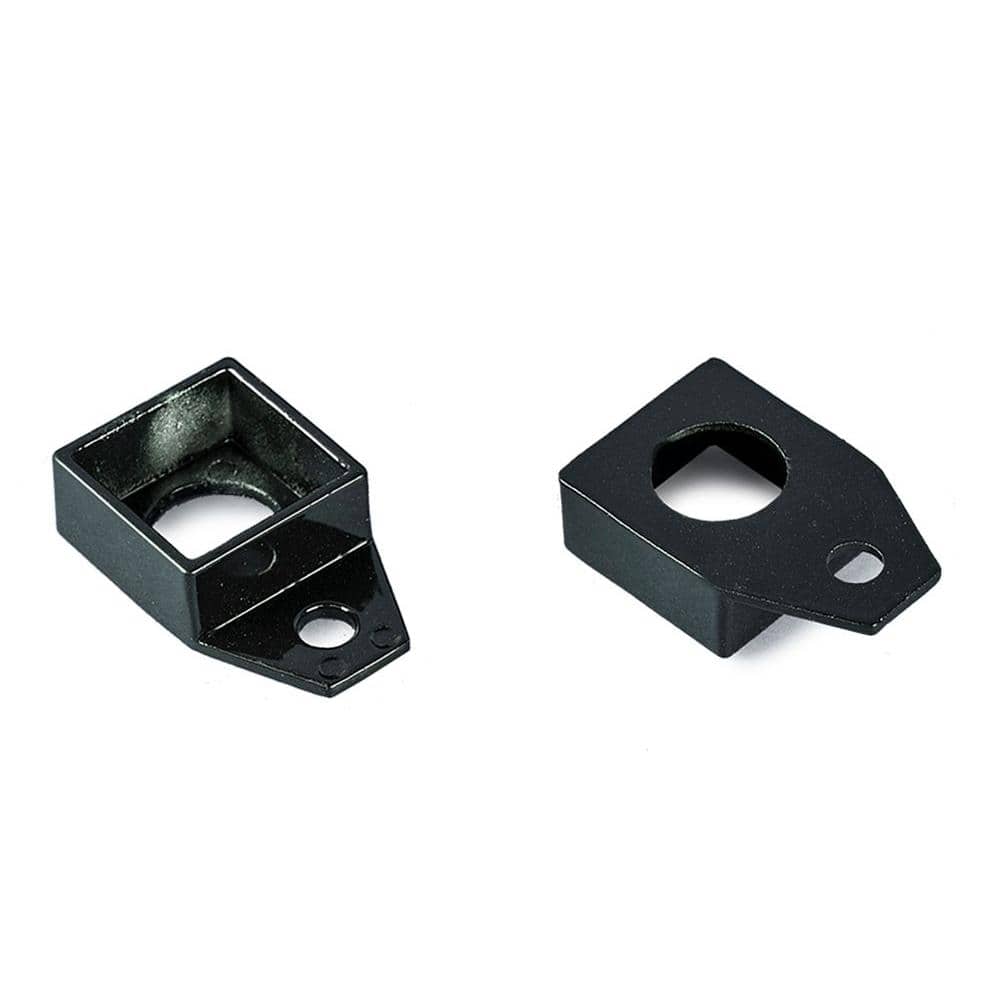 Village Ironsmith 1 in. x 1 in. (I.D.) Black Aluminum Column Socket (2 ...