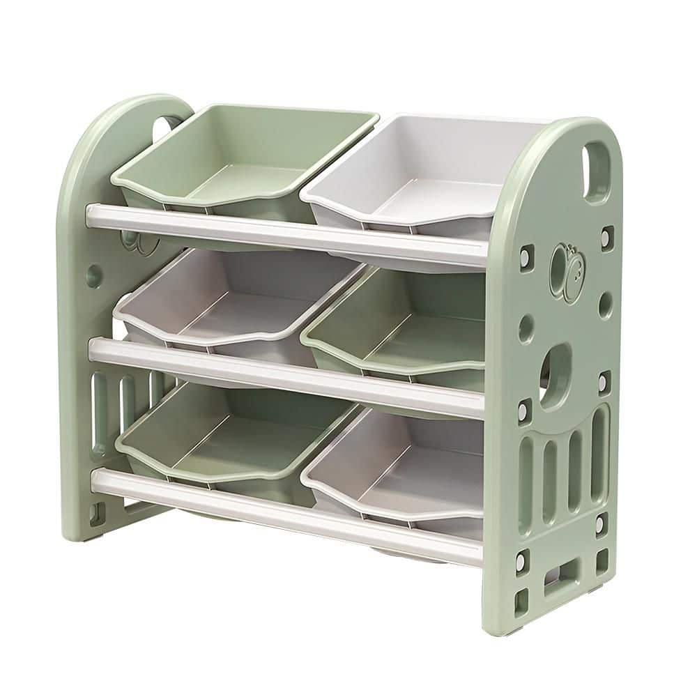Seafuloy Kids Organizer Series 26 in. H x 30.3 in. W x 12.6 in. D Green ...