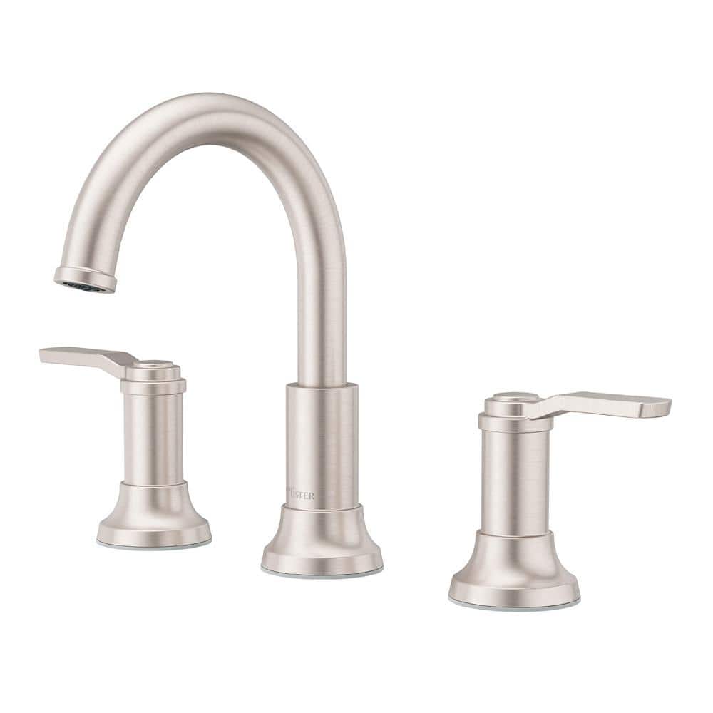 Pfister Briscoe 8 in. Widespread Double Handle Bathroom Faucet in Spot ...