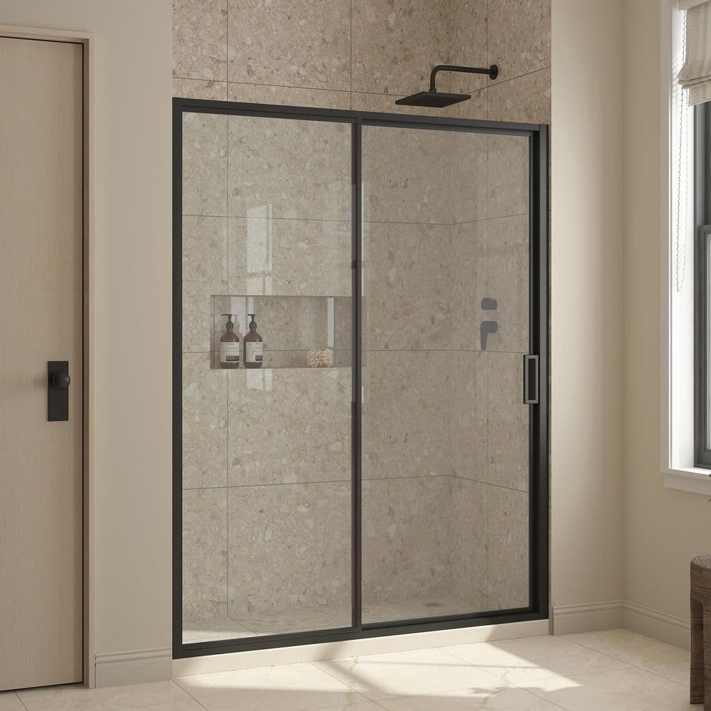 OVE Decors Stanford 58 3/16 in. - 60 in. W x 74 in. H Alcove Sliding ...