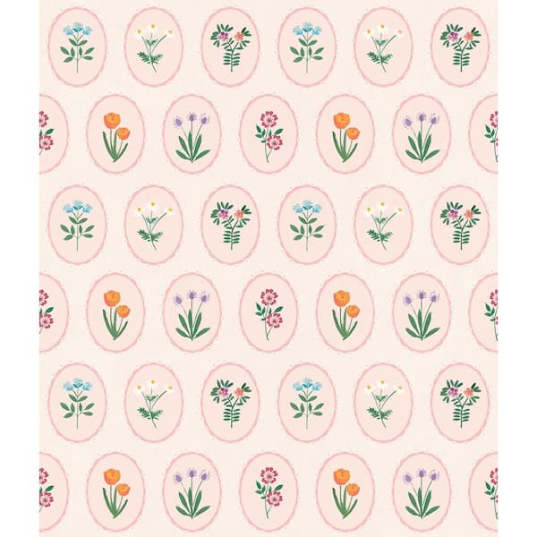 Reviews for Golden Lily Charcoal and Coral Peel and Stick Wallpaper ...