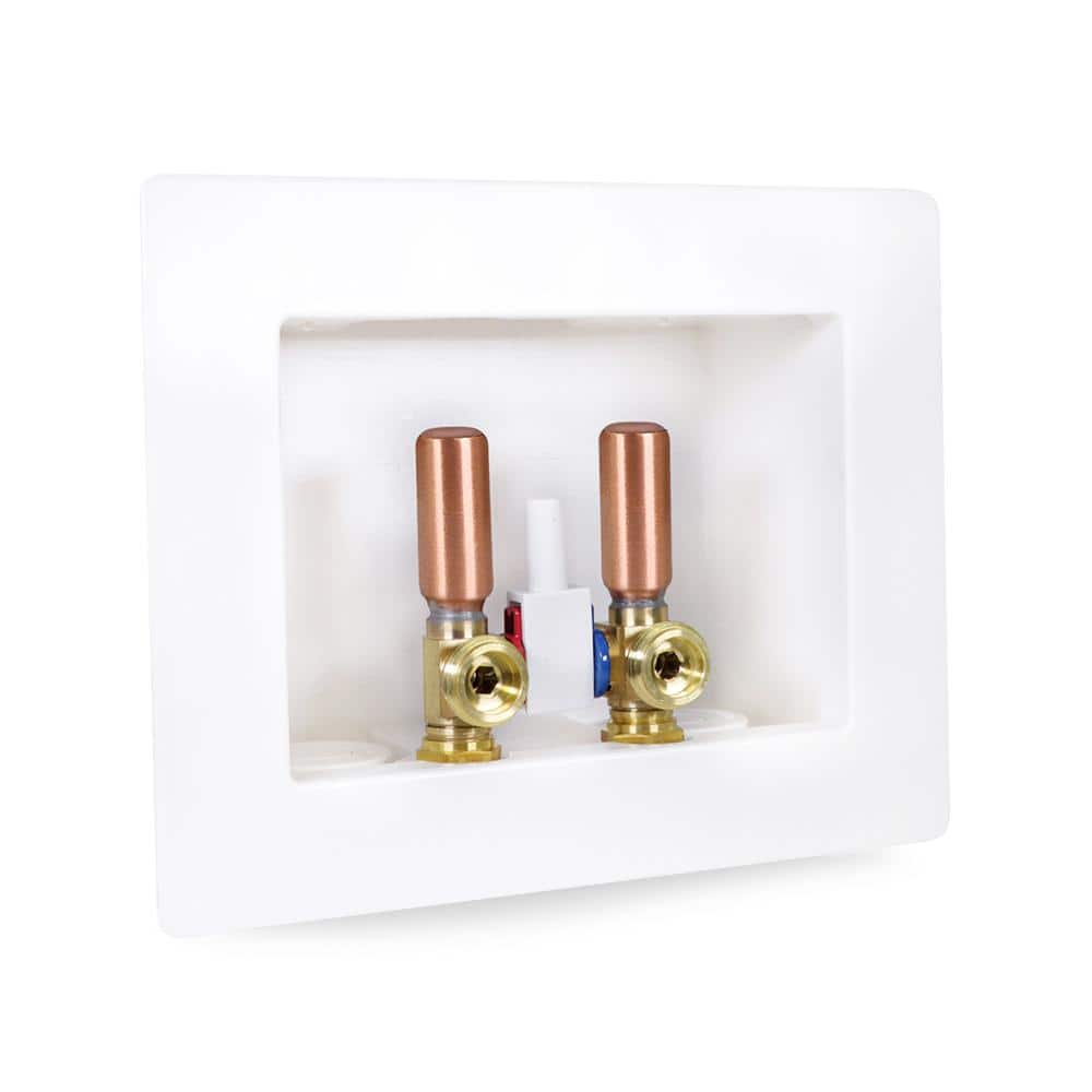 PLUMBFLEX 1/2 in. CPVC Brass Valve Fittings in White ABS Plastic ...