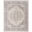 SAFAVIEH Brentwood Cream/Gray 5 ft. x 8 ft. Floral Medallion Border ...