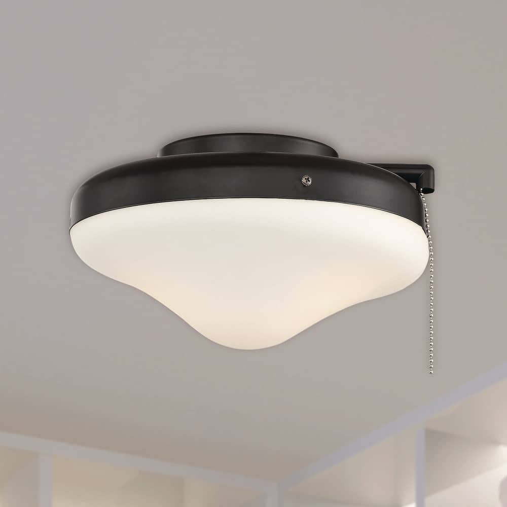 CRAFTMADE Unity 2-Light Indoor/Outdoor Flat Black Finish 3000K ...