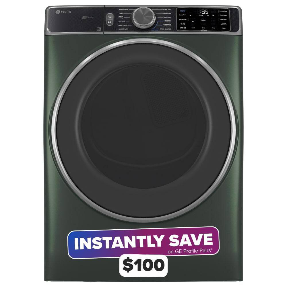 GE Profile 7.8 cu.ft. Capacity Vented Smart Front Load Electric Dryer ...