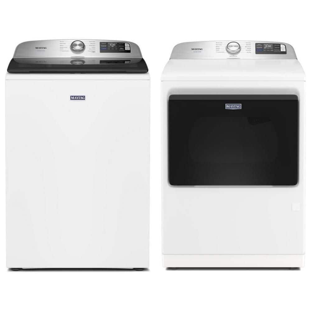 Maytag 5.3 cu. ft. Top Load Washer with Pet Pro System and 7.4 cu. ft ...