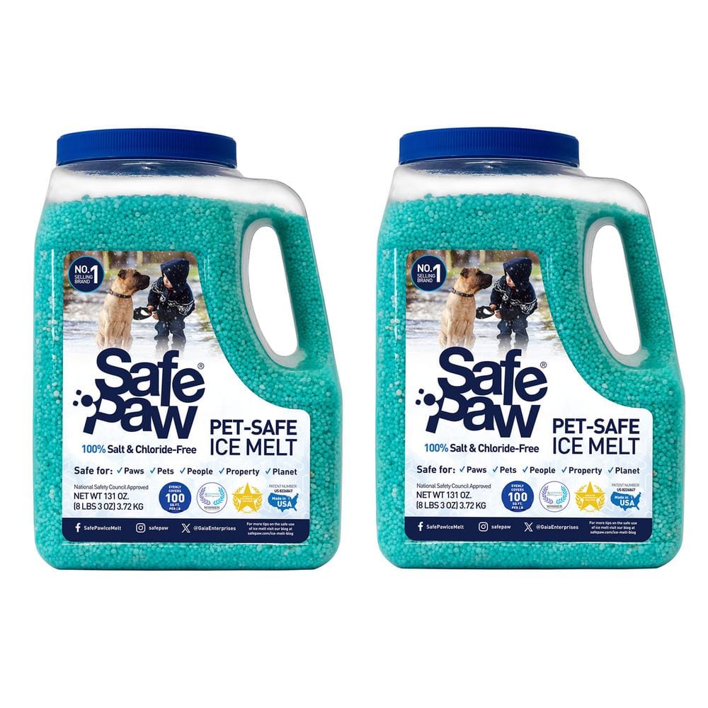 Safe Paw 8 Lb Non Toxic Salt Chloride Free Child Pet Safe Snow Ice Melt ...