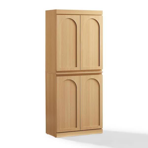 CROSLEY FURNITURE Marco Ash Engineered Wood 28 in. Pantry Cabinet with ...