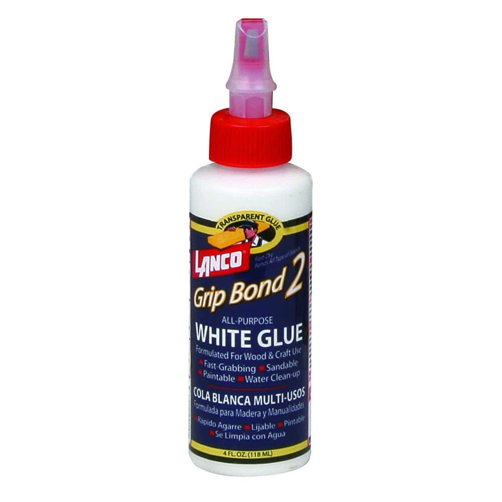 Lanco Grip Bond Two 4 fl. oz. All-Purpose White Glue WA502-8 - The Home ...