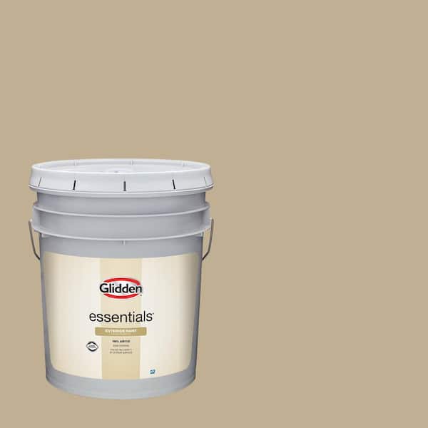 Glidden Essentials 5 gal. PPG1101-4 Rock Cliffs Satin Exterior Paint ...