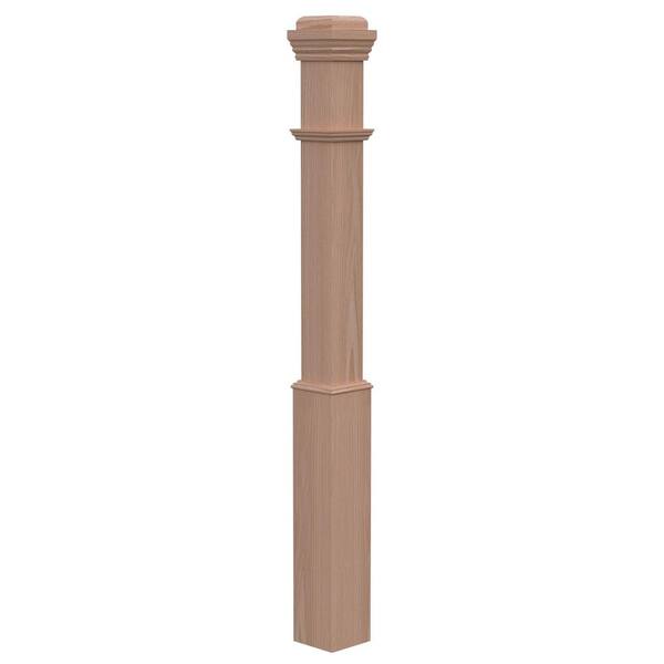 EVERMARK Stair Parts 4090 55 in. x 5 in. Unifinished Red Oak Adjustable ...