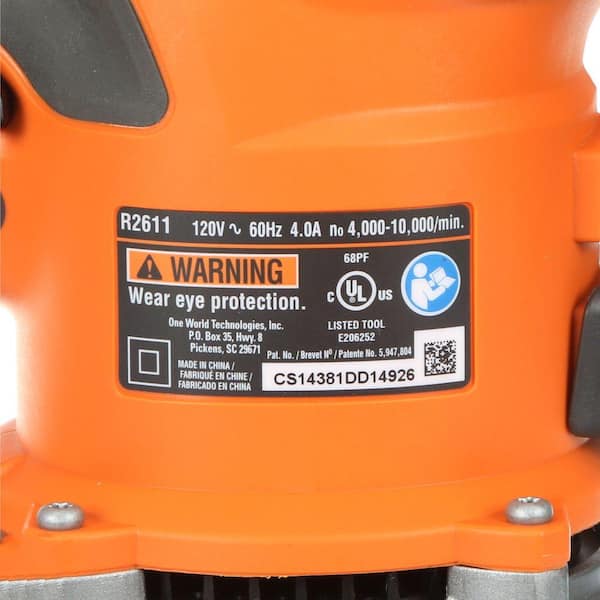 RIDGID 4 Amp Corded 6 in. Variable Speed Dual Random Orbital Sander with AIRGUARD Technology R26111 The Home Depot