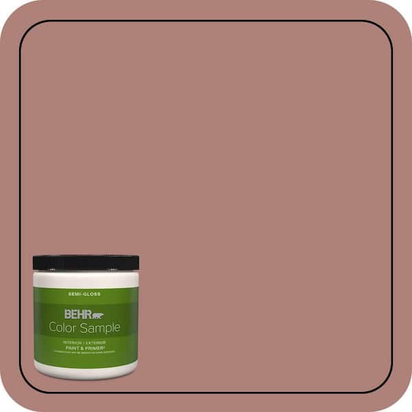 BEHR PREMIUM PLUS 8 oz. #S170-5 Smoke Bush Rose Semi-Gloss Interior ...