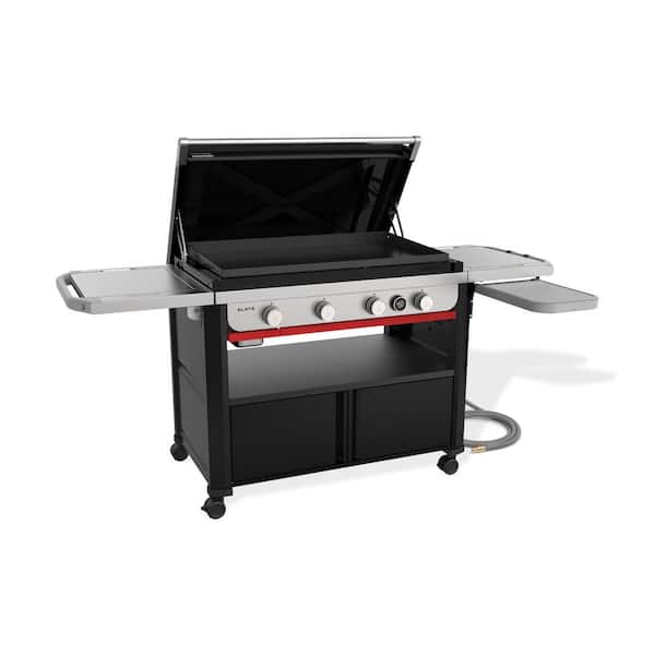Weber Slate Griddle 4-Burner Natural Gas 36 in. Rust-Resistant Flat Top ...