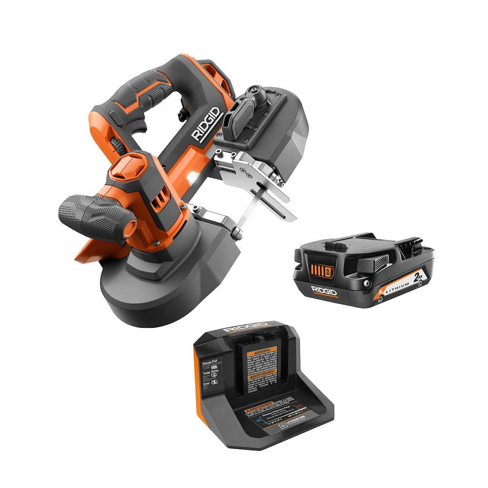 Reviews for RIDGID 18V Cordless Compact Band Saw Kit with 18V Lithium ...