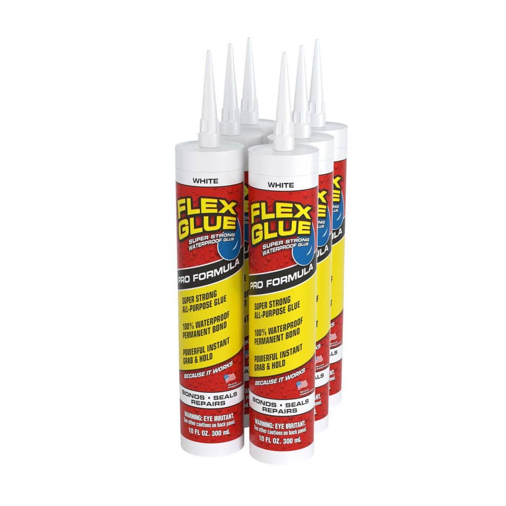 FLEX SEAL FAMILY OF PRODUCTS Flex Glue White 10 oz. Pro-Formula Strong ...