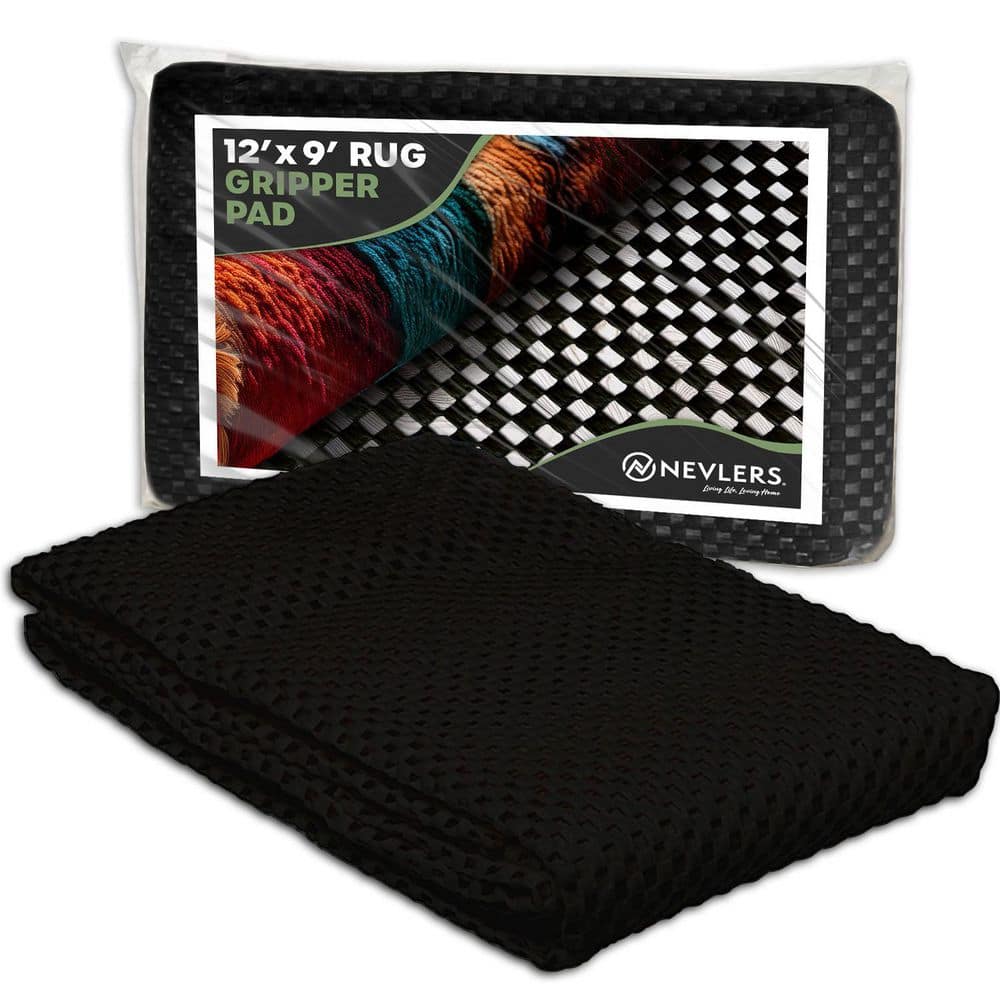 Nevlers 9 ft. x 12 ft. Premium Grip and Dual Surface Non-Slip Rug Pad ...