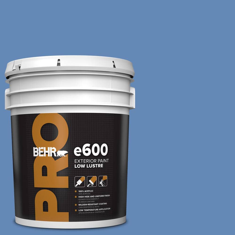BEHR PRO 5 gal. #580B-6 Castle Moat Low Luster Exterior Paint PR62305 ...