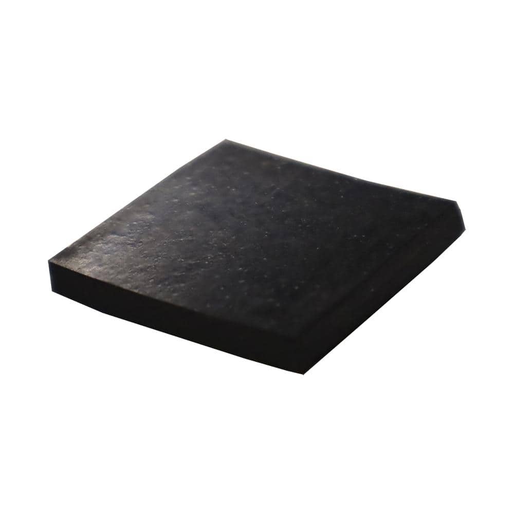 Rubber-Cal Neoprene Commercial Grade, Black, 50A, 0.031 in. x 1 in. x 1 ...