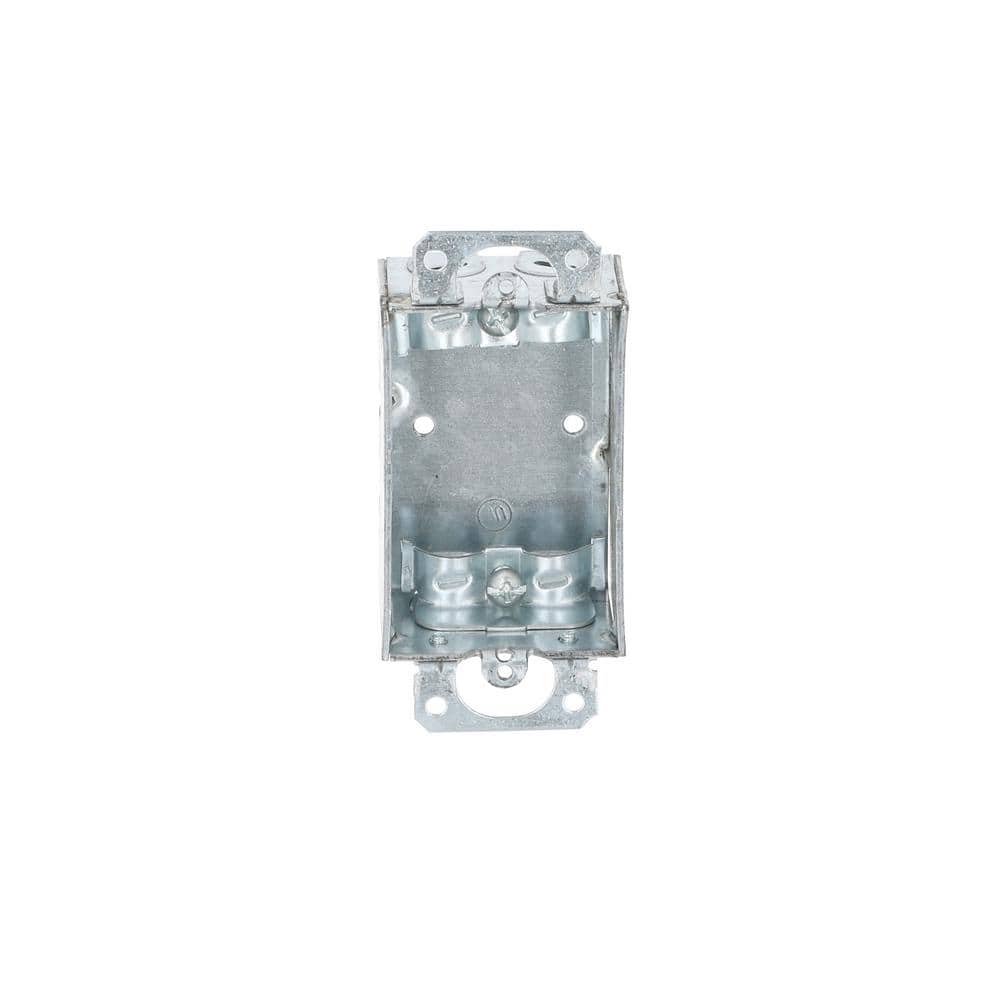 RACO 3-1/2 in. H x 2 in. W x 1-1/2 in. D Steel Metallic 1-Gang Switch ...