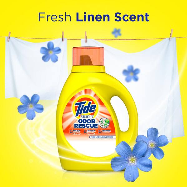 Reviews for Tide Simply 75 oz. Fresh Linen with Odor Rescue Liquid Laundry Detergent 48 Loads Pg 1 The Home Depot