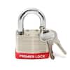 Premier Lock 2 in. Nickel Plated Laminated Steel Keyed Padlock with ...
