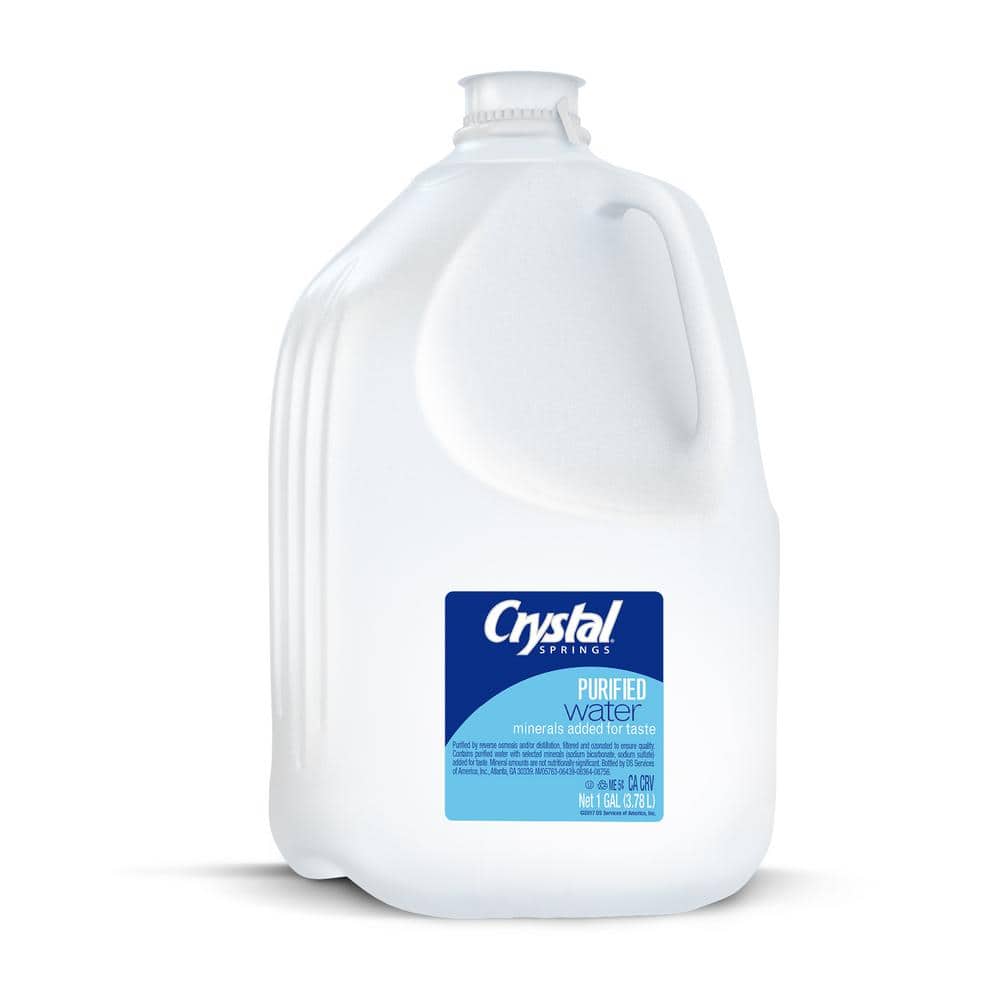 Crystal Springs 1.0 Gal. Purified Water Bottle water only - The Home Depot