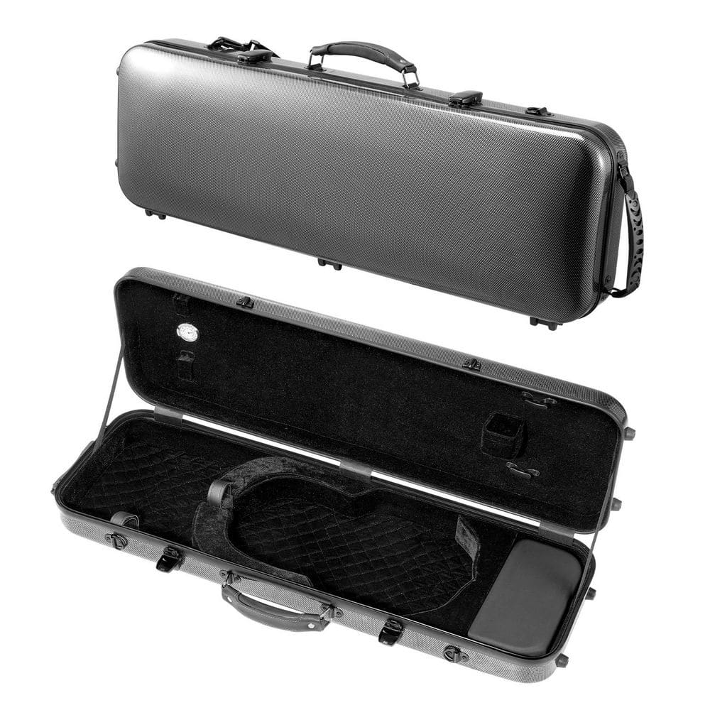 VEVOR 4/4 Full Size Violin Case with Built-In Hygrometer, Plush Lining ...
