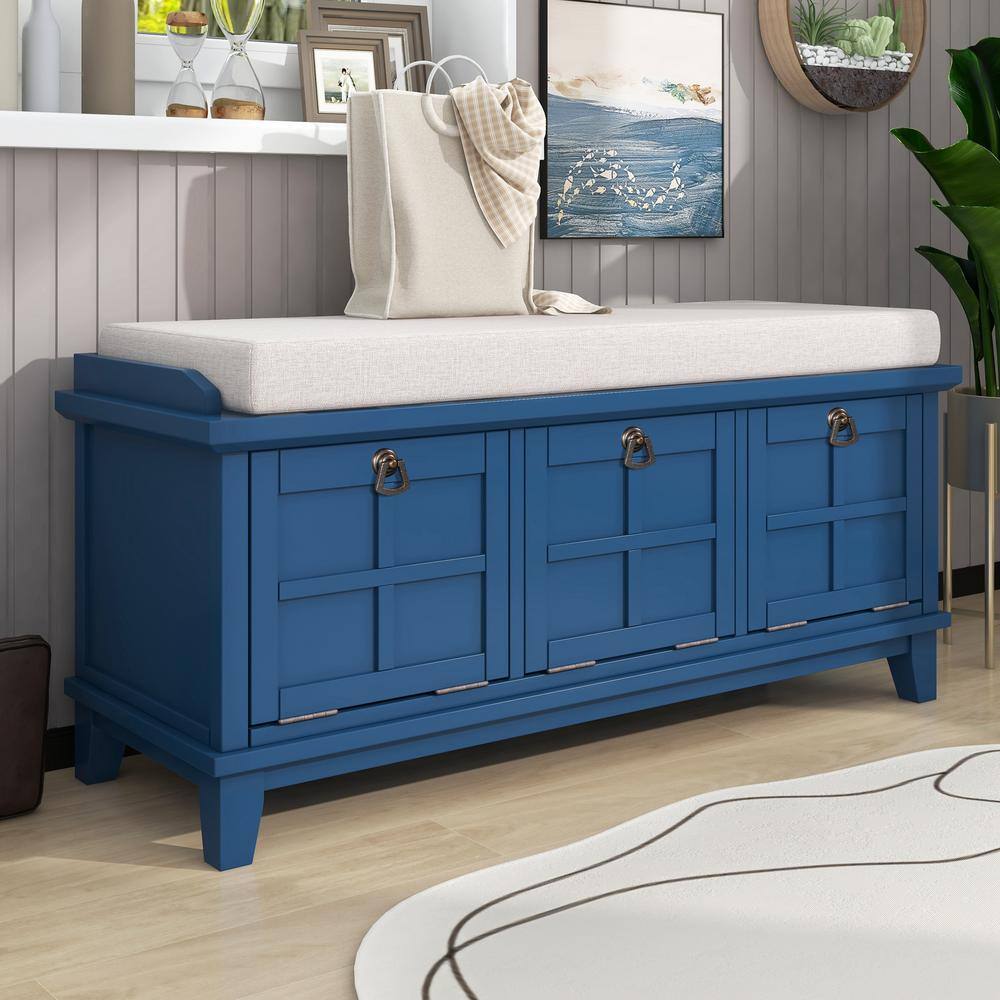 Harper & Bright Designs 42.9 in. W x 15 in. D x 20.9 in. H Upholstered ...