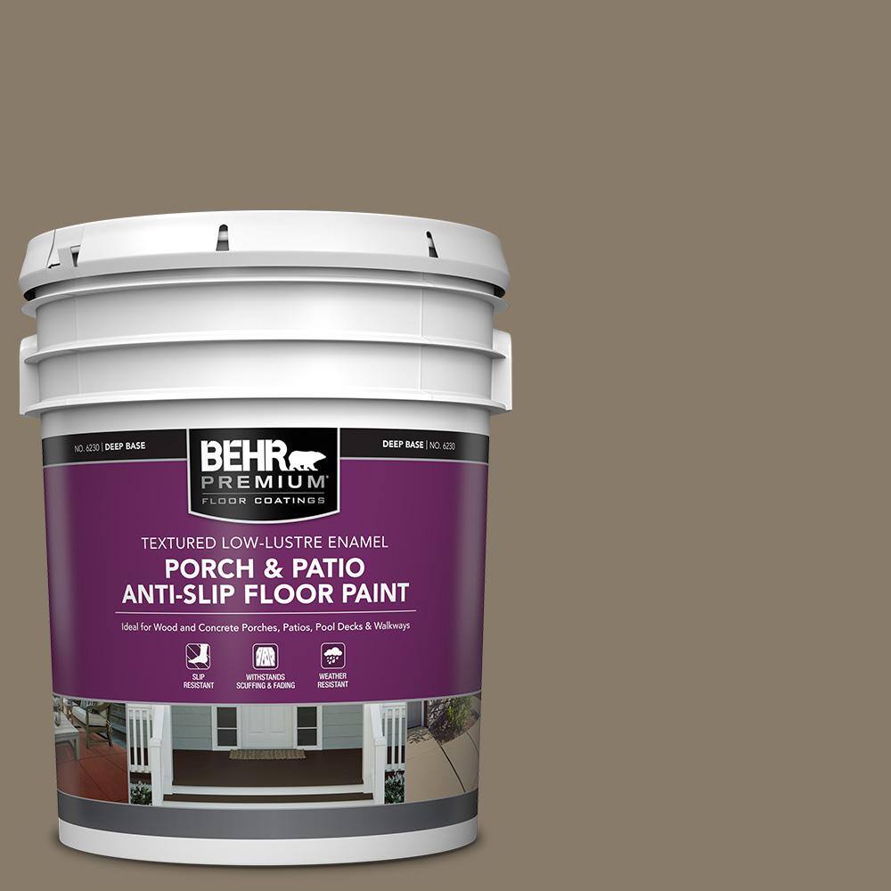 BEHR PREMIUM 5 gal. #PPU7-24 Native Soil Textured Low-Lustre Enamel ...