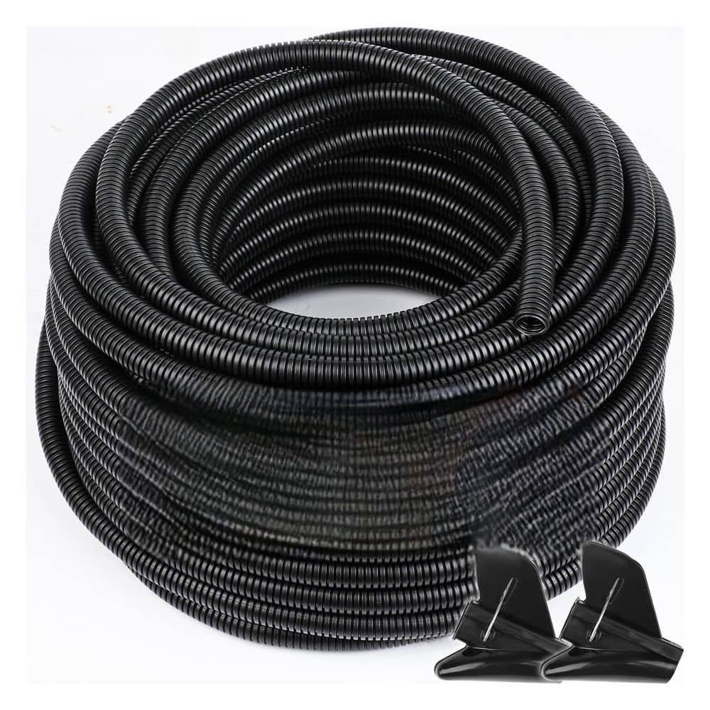 Wire Loom Tubing Split Conduit 1/2 Inch Inner Diameter 120 FT Roll ...