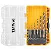 DEWALT Black and Gold Twist Drill Bit Set (10-Piece) DWA1180 - The Home ...