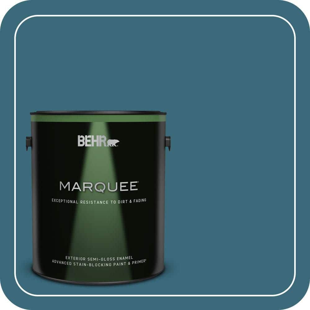 BEHR MARQUEE 1 gal. #S460-6 Mammoth Mountain Semi-Gloss Enamel Exterior ...