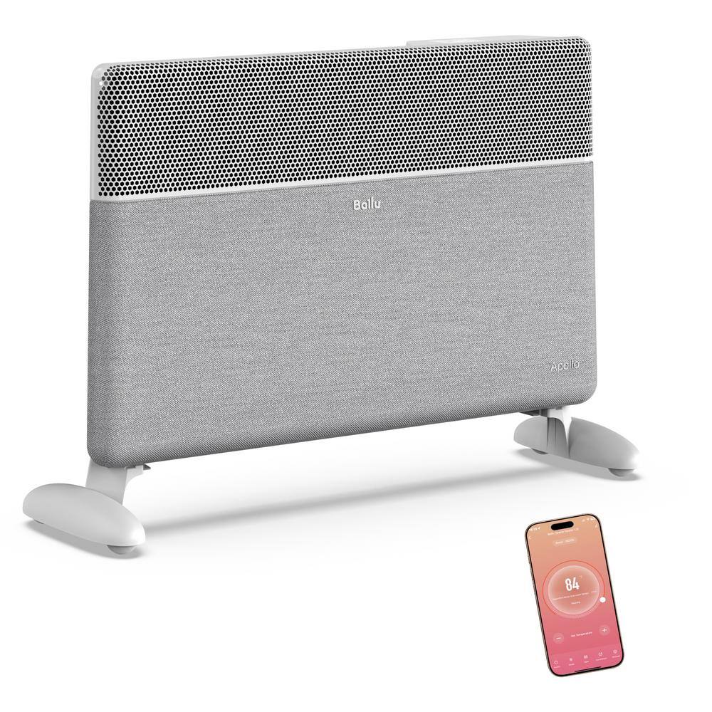 1500-Watt Electric Tower Ceramic Heater in White with Tip-Over ...